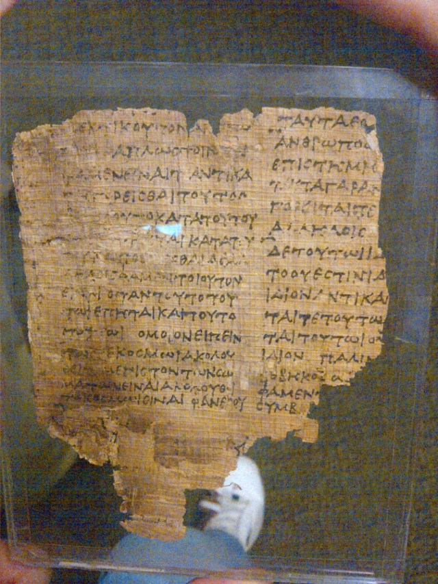 An Image of the Green Collection “Aristotle” Papyrus? | Variant Readings